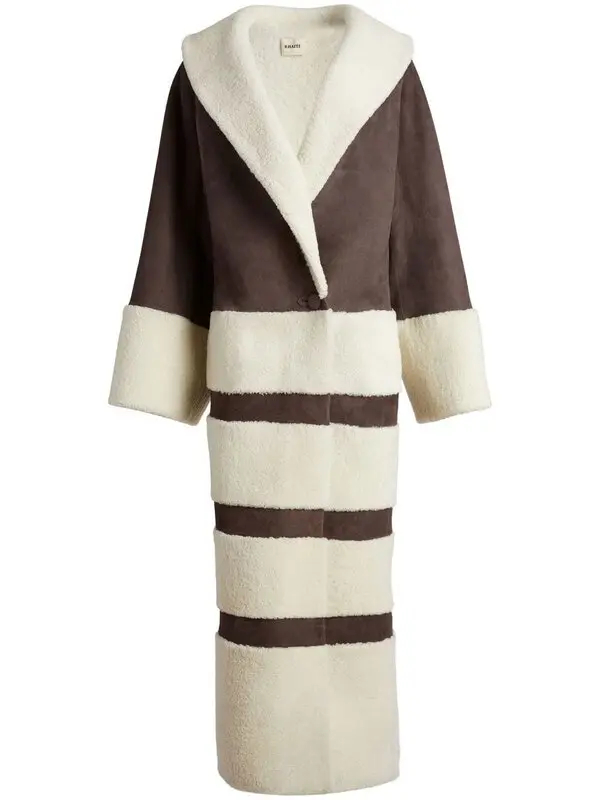 Khaite The Pia Shearling Coat - White