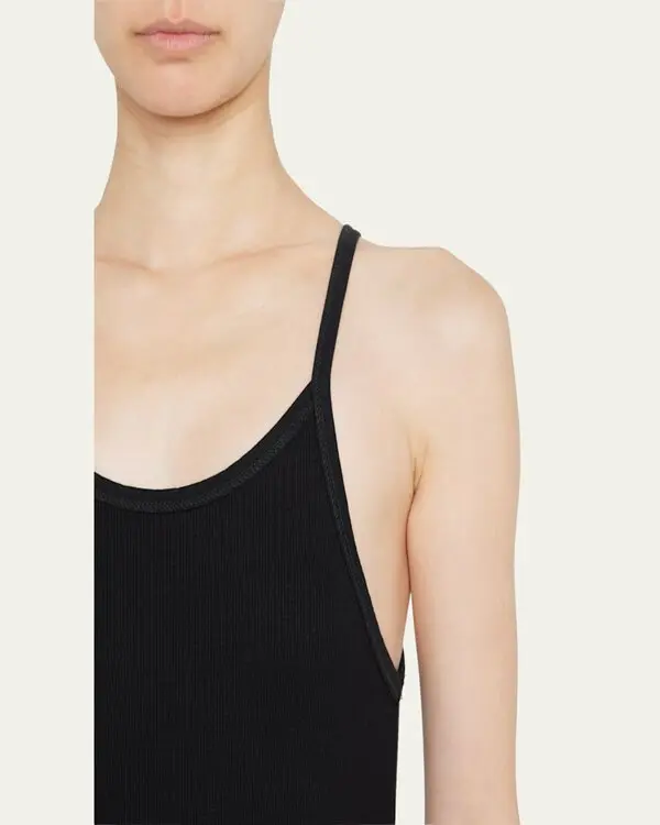 Eterne Terne Scoop-neck Ribbed Knit Dress