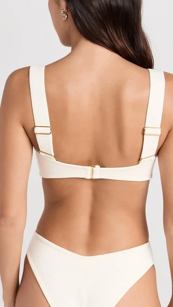 MONTCE Hayden Bikini Top - Cream Rib