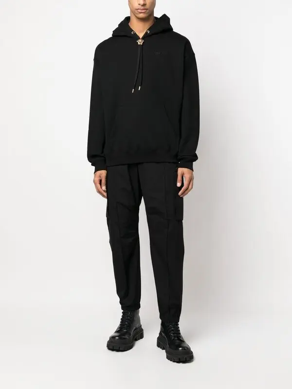 Versace Slim-cut Cargo Trousers - Black