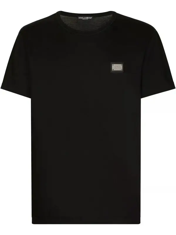 Dolce & Gabbana Logo-tag Cotton T-shirt - Black