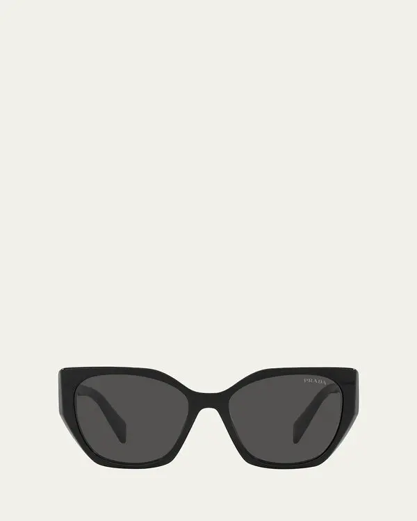 Prada Geometric Square Sunglasses - Black