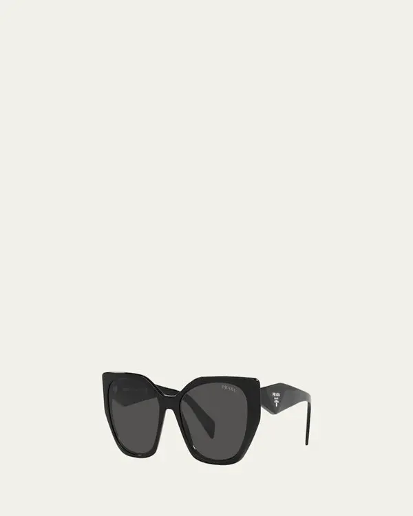Prada Geometric Square Sunglasses - Black