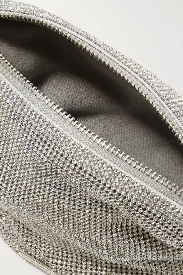 Cult Gaia Gia Mini Crystal-embellished Mesh Shoulder Bag