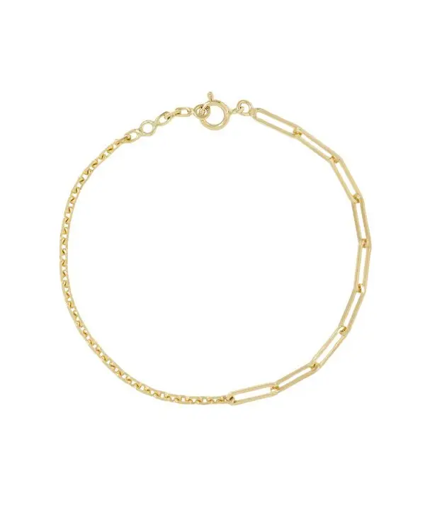 Yvonne Léon 18-karat Mismatched Chain Bracelet - Gold