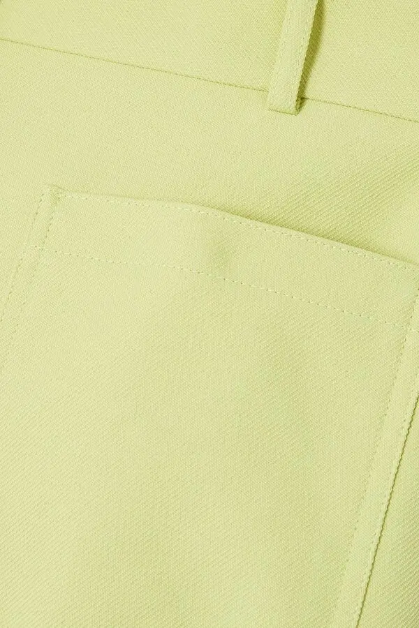 Victoria Beckham Alina Twill Wide-leg Pants
