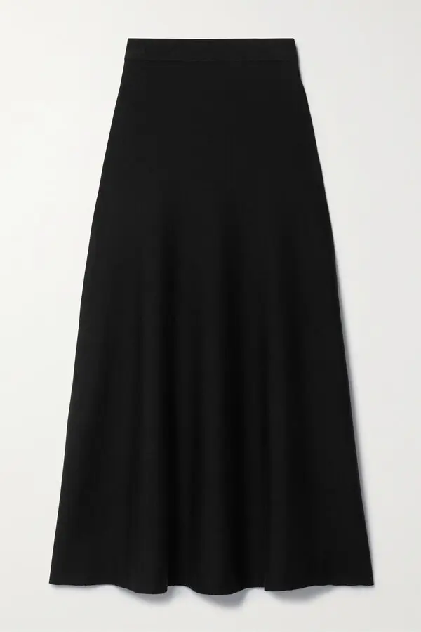 Gabriela Hearst Freddie Midi Skirt - Black