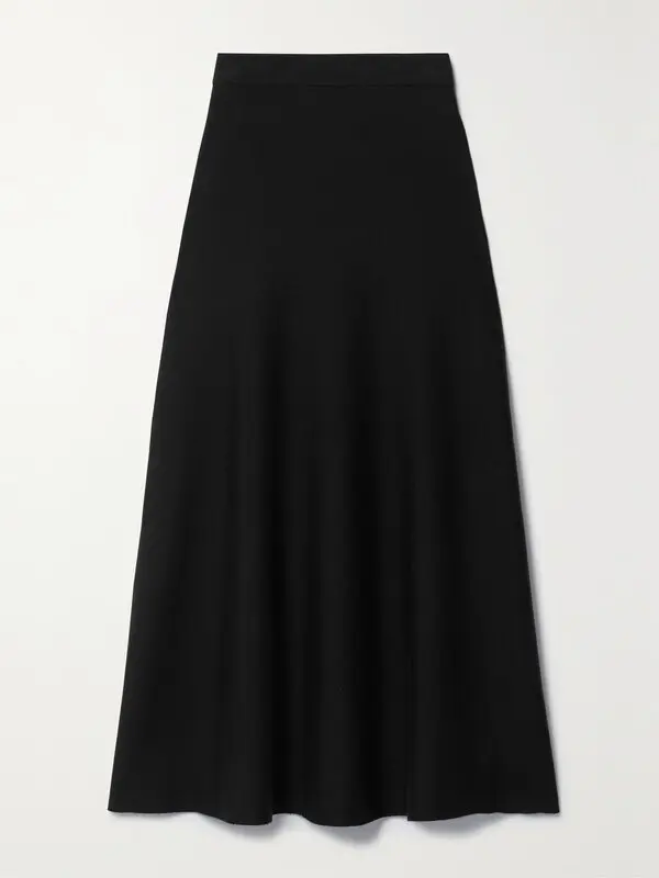 Gabriela Hearst Freddie Midi Skirt - Black