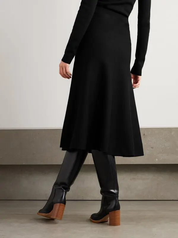 Gabriela Hearst Freddie Midi Skirt - Black