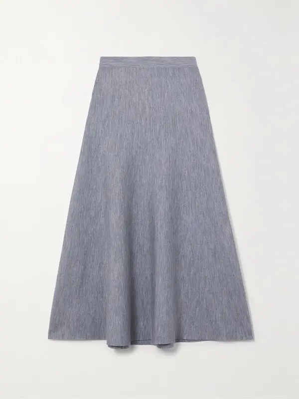 Gabriela Hearst Freddie Midi Skirt - Gray