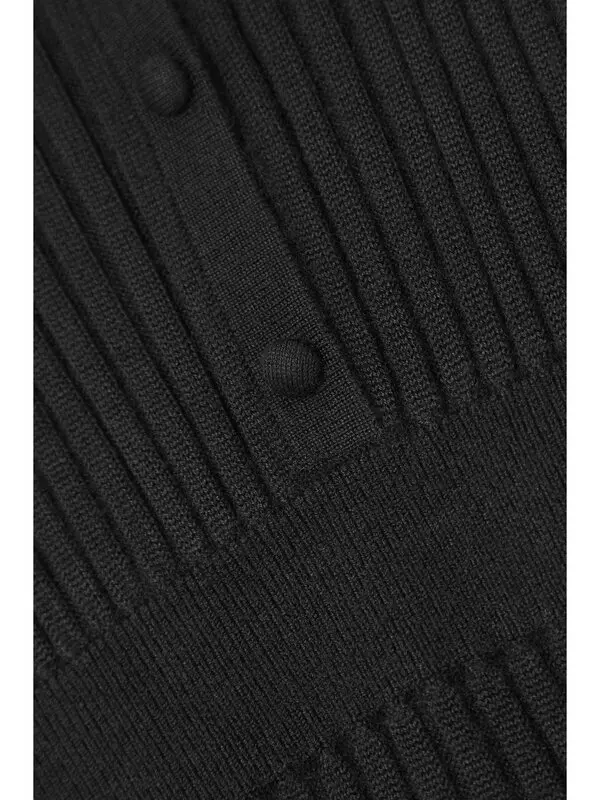 Gabriela Hearst Amor Ribbed Maxi Dress - Black