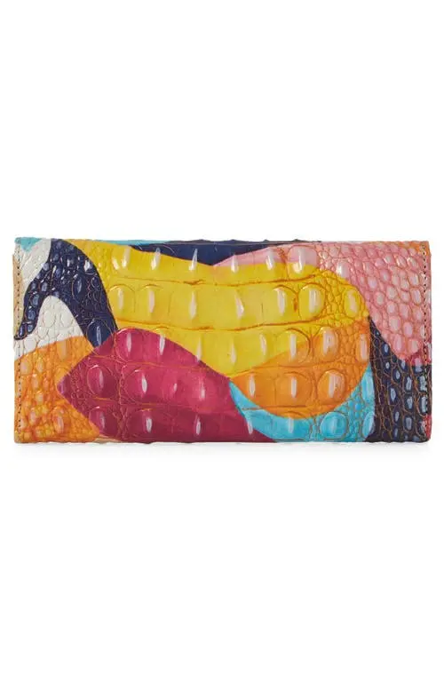Brahmin Veronica Croc Embossed Leather Envelope Wallet - Expression