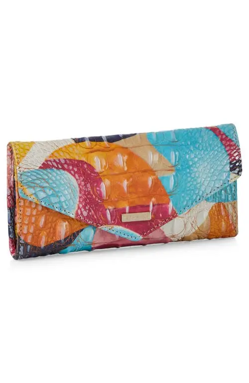 Brahmin Veronica Croc Embossed Leather Envelope Wallet - Expression