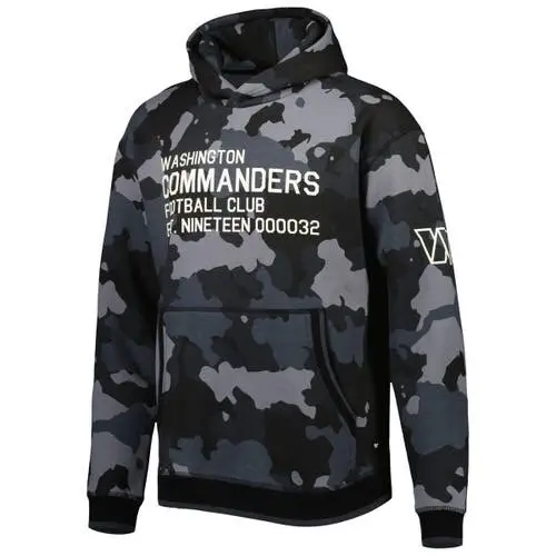 THE WILD COLLECTIVE Washington Commanders Camo Pullover Hoodie