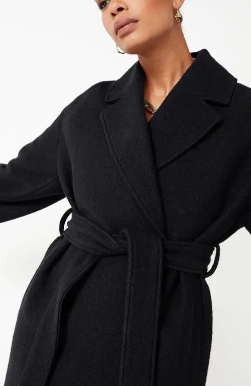 & Other Stories Belted Wool Wrap Coat