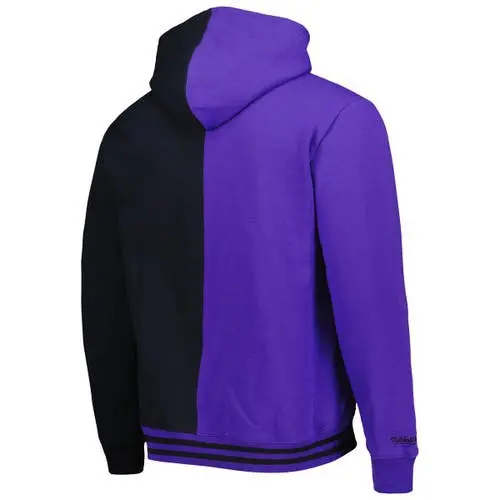 Mitchell & Ness Black Phoenix Suns Hardwood Classics Split Pullover Hoodie