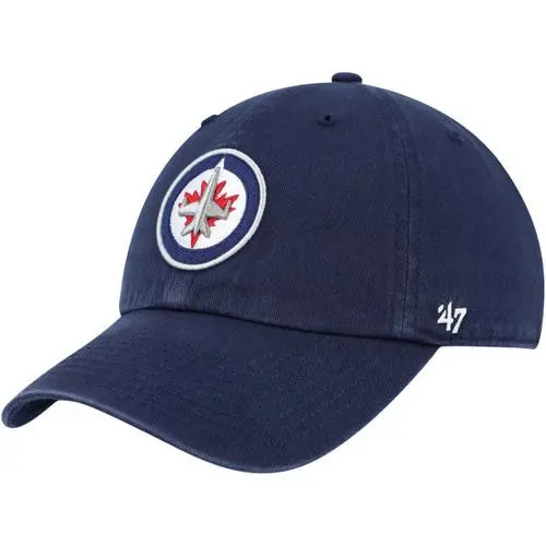 '47 Winnipeg Jets Clean Up Adjustable Hat - Navy