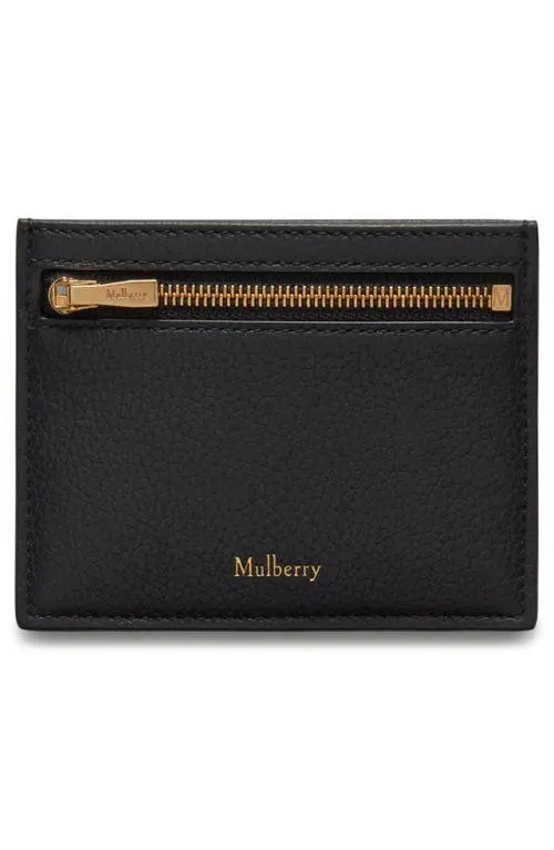 Mulberry Continental Leather Trifold Wallet - Black