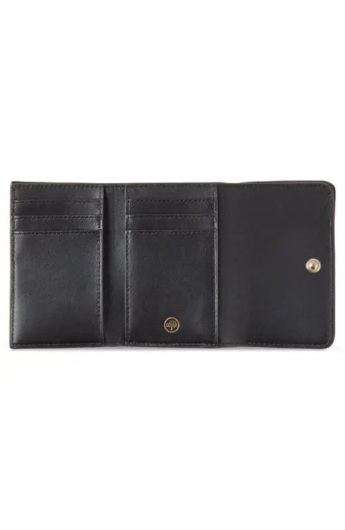 Mulberry Continental Leather Trifold Wallet - Chalk