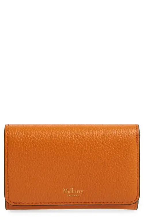 Mulberry Continental Leather Trifold Wallet - Sunset