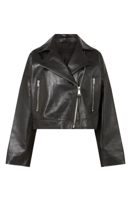 ALLSAINTS Clarke Boxy Leather Biker Jacket