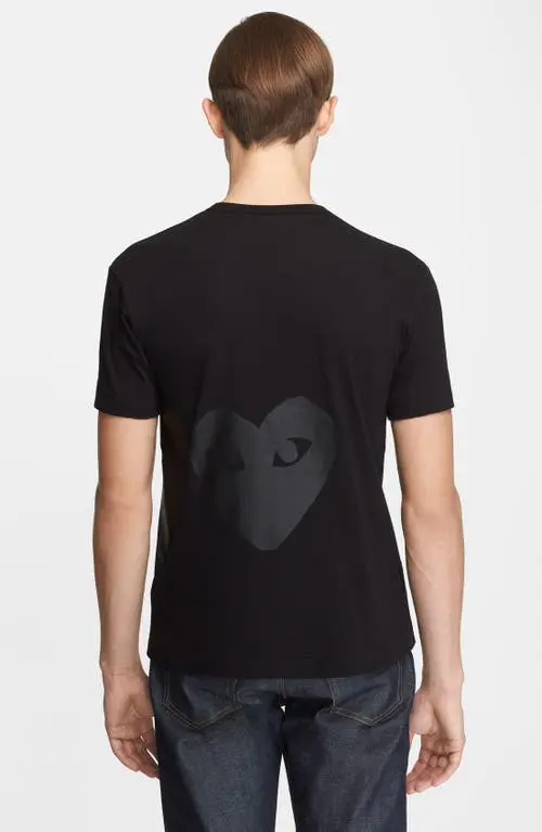 Comme Des Garçons Play Inverted Heart Print T-shirt