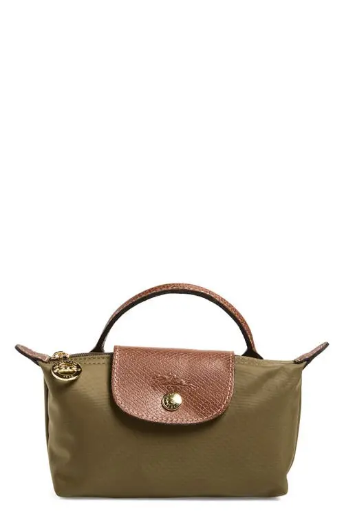 Longchamp Le Pliage Cosmetics Case - Olive
