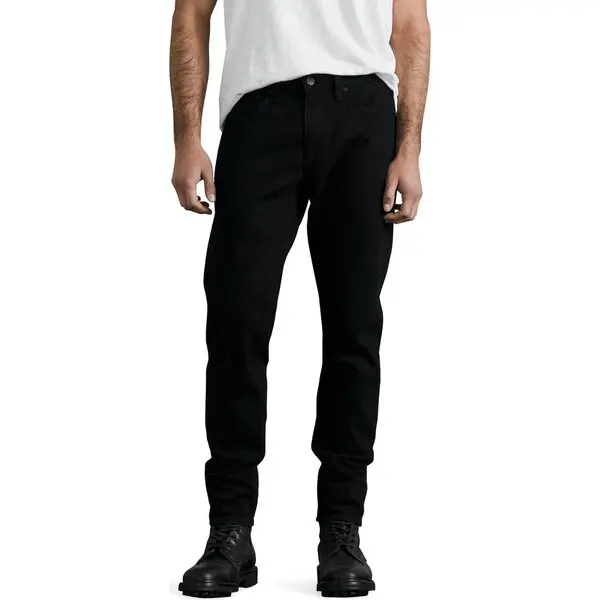 Rag & Bone Fit 3 Authentic Stretch Athletic Jeans - Black