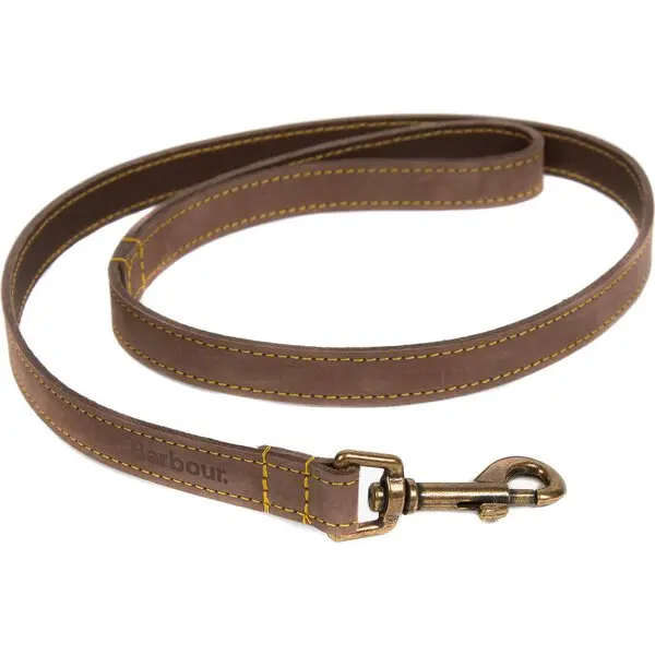 Barbour Leather Dog Leash - Classic Tartan