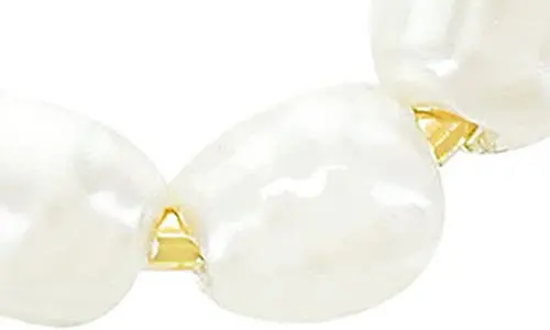 PANACEA Hoop Earrings With Acrylic Imitation Pearl