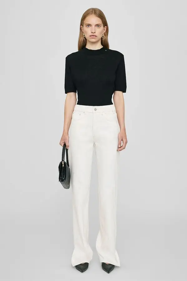 ANINE BING Roy Jean 35 - Ecru White