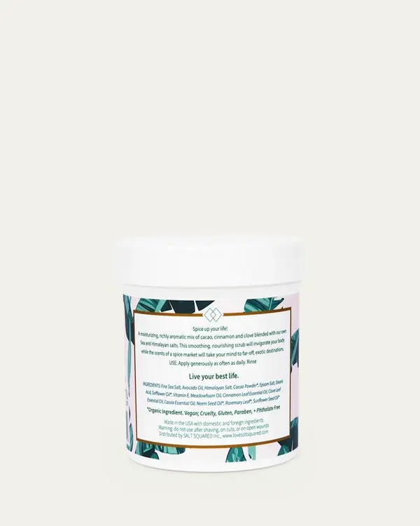 SALT LIVE ENERGIZED Salt And Cacao Spice Body Scrub, 12 Oz