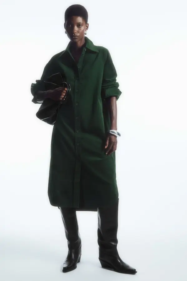 Cos Corduroy Midi Shirt Dress
