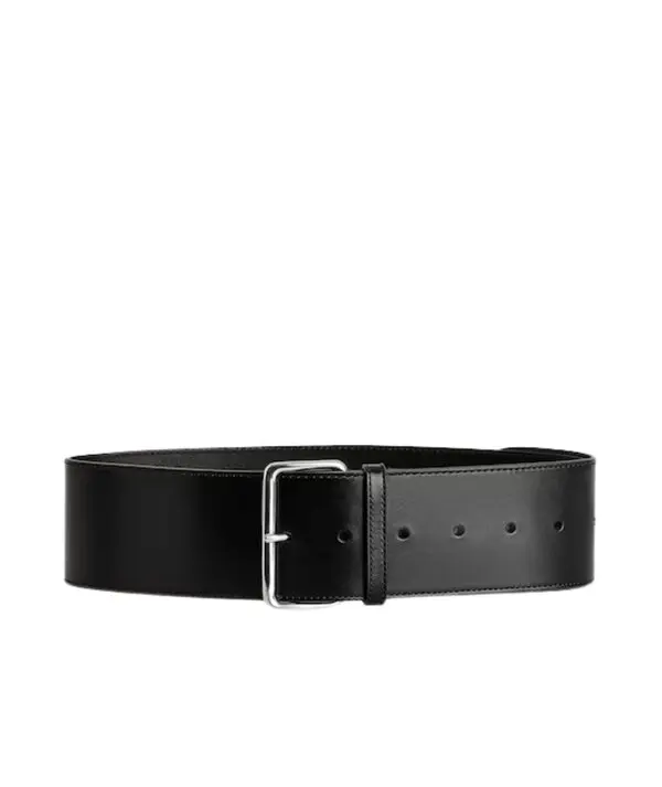 Cos Wide Leather Belt - Black