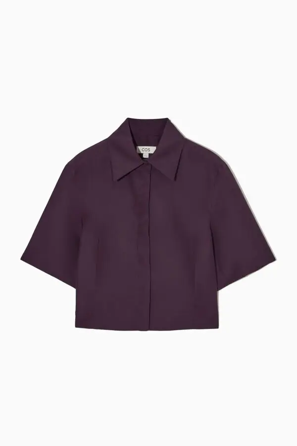 Cos Cropped Short-sleeved Shirt