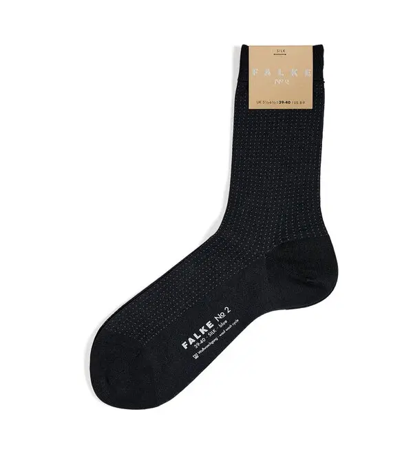 Falke Silk-blend No.2 Socks - Navy