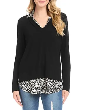 Karen Kane Layered Look Sweater