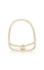 WHITE/SPACE Continuity 14k Yellow Diamond Ring - Gold