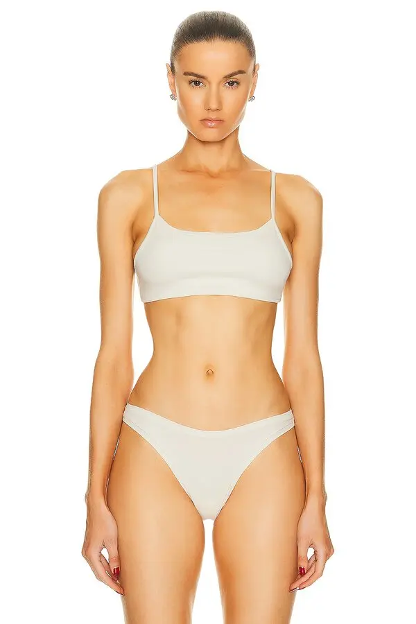 HELSA Jersey Bralette In Neutral