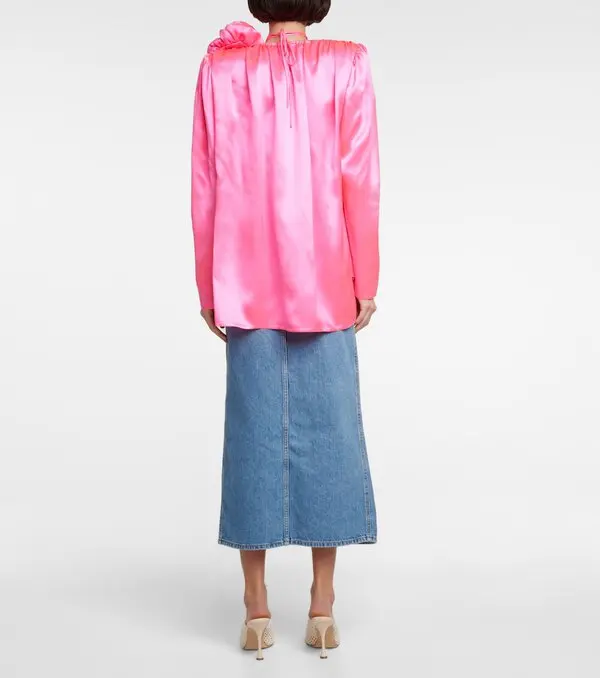 Magda Butrym Embellished Silk Blouse