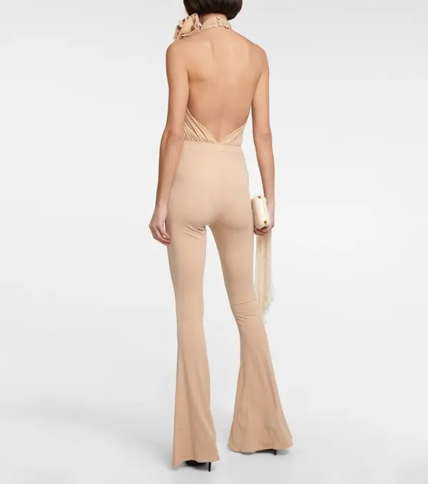 Magda Butrym High-rise Flared Pants - Beige