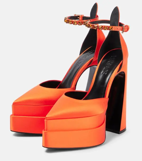 Versace Aevitas Pointy Platform Pumps