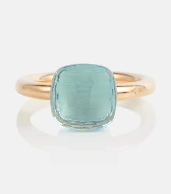 Pomellato Nudo 18kt Gold Ring With Topaz - Blue