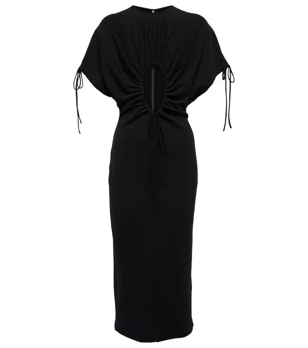 CHRISTOPHER KANE Cutout Cotton Midi Dress