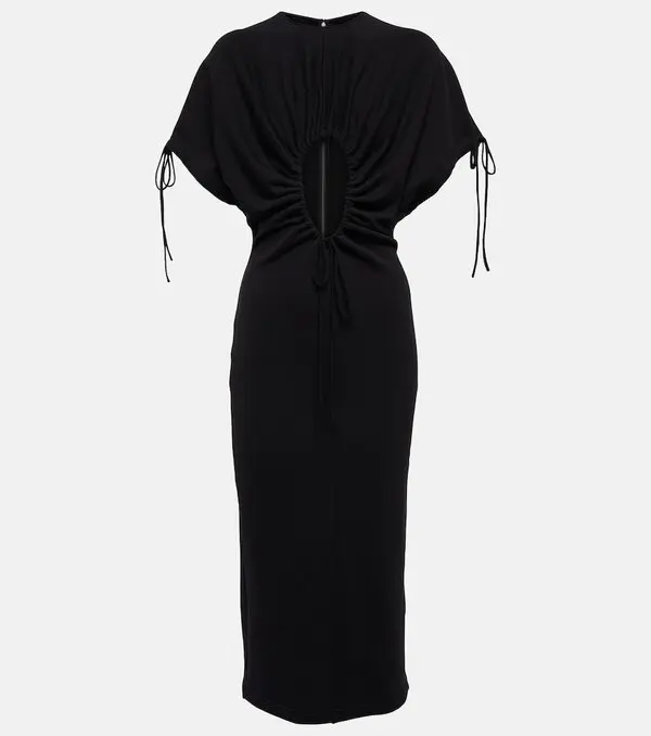 CHRISTOPHER KANE Cutout Cotton Midi Dress