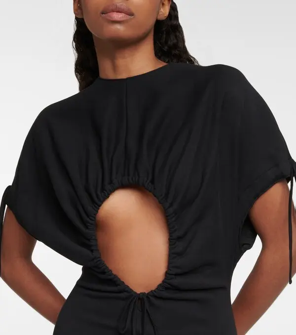 CHRISTOPHER KANE Cutout Cotton Midi Dress