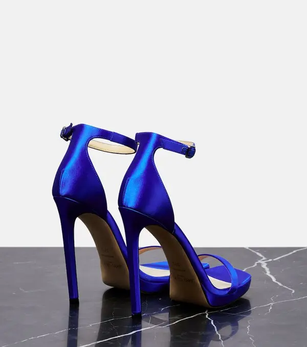 JIMMY CHOO Alva 120 Satin Sandals