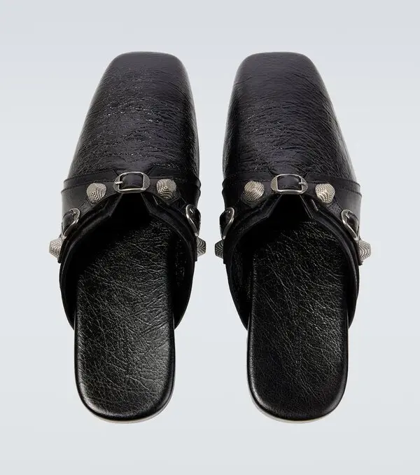 Balenciaga Cosy Leather Slippers