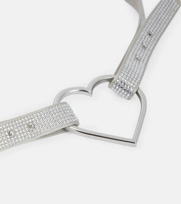 Blumarine Heart Crystal-embellished Belt