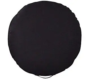SORRA HOME 24' Circle Twill Floor Pillow With H Andle - One-color